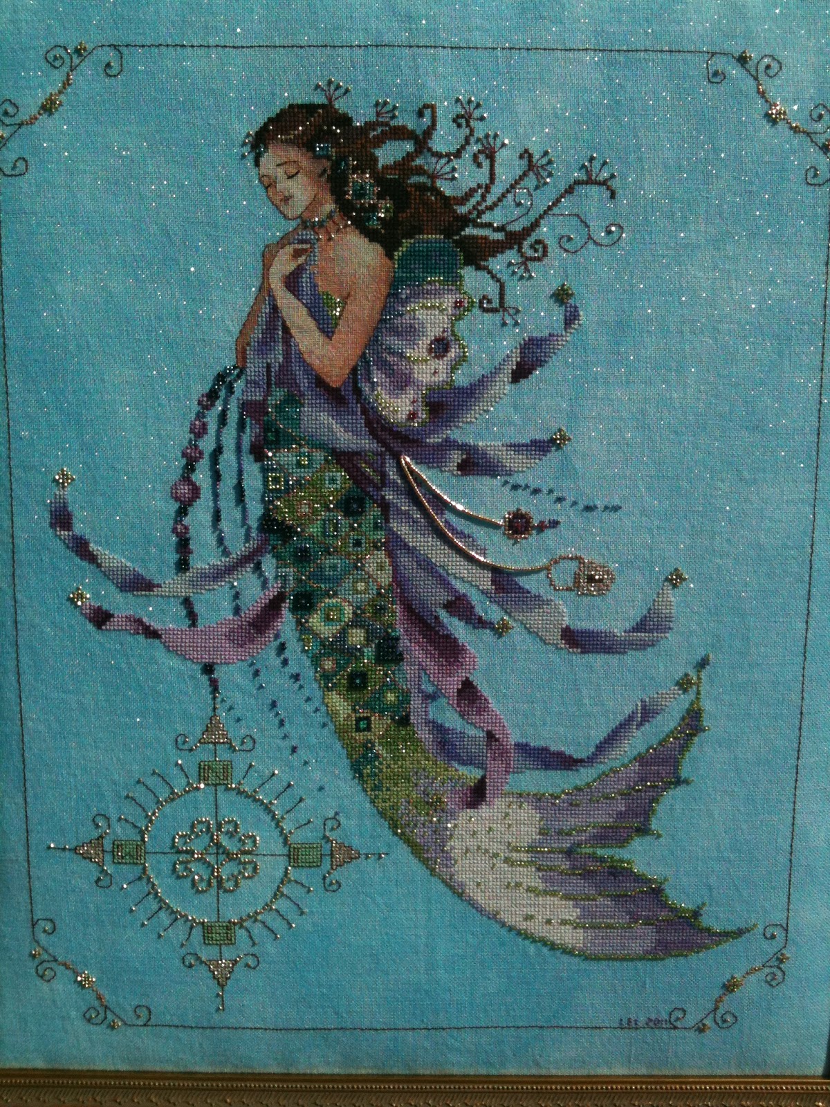 Stitching Under The Sea: Shimmering Mermaid