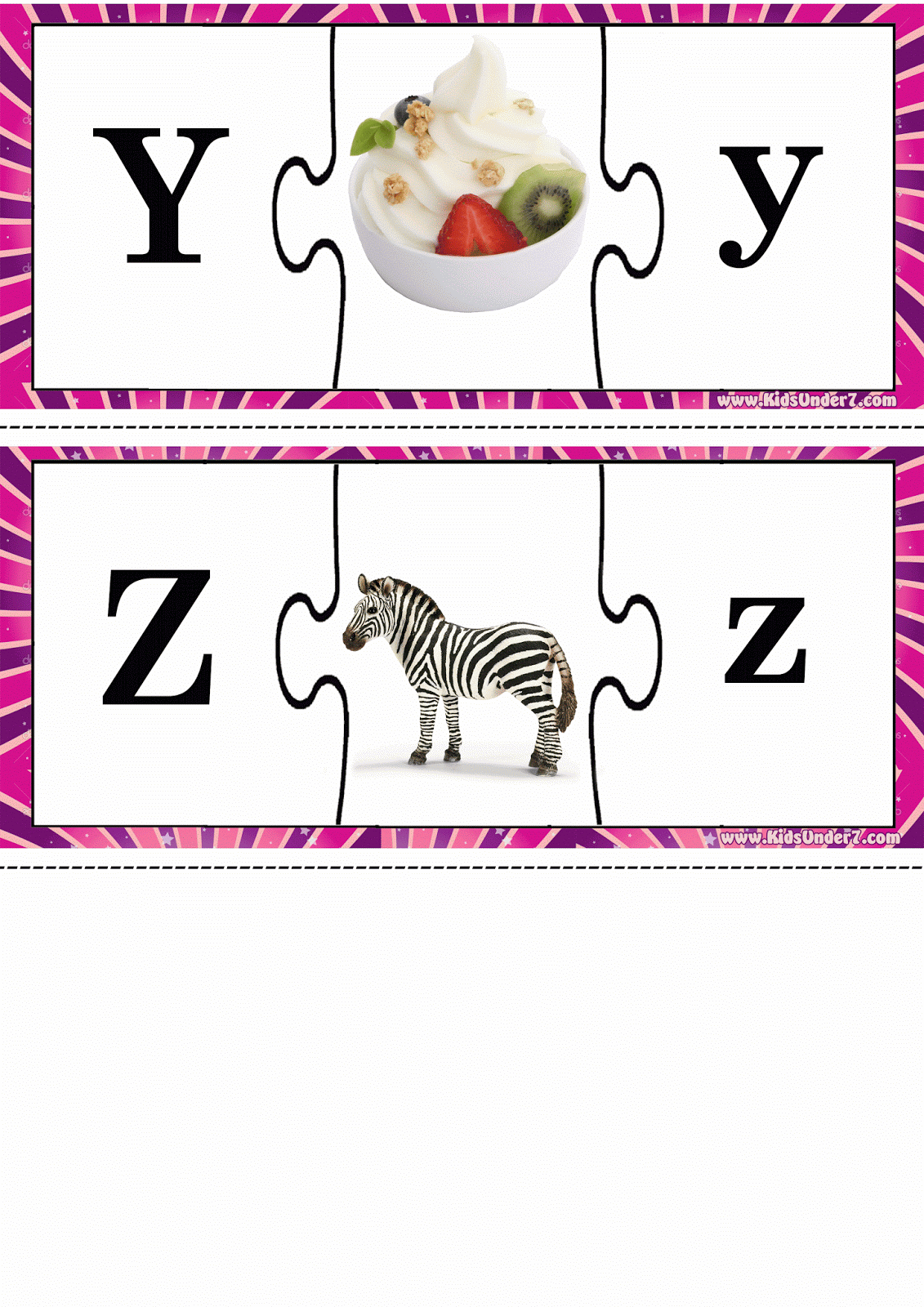 3-Piece Matching Puzzle - Alphabet | Craetive Kids Colouring