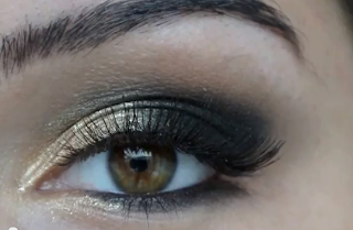 Kara's Glamour Blog: Gold Smokey Eye Holiday Make Up Tutorial!