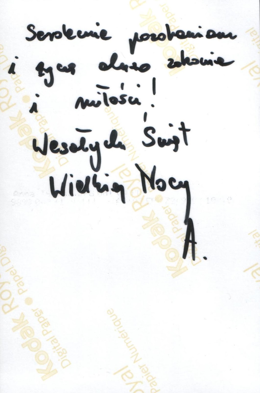 Autografy Darii: Autograf od Anny Iberszer