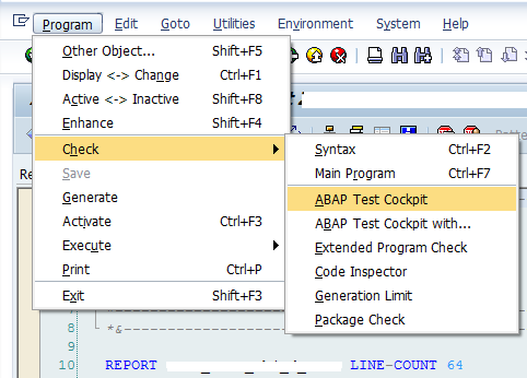 nesli's page: ABAP Test Cockpit - ATC