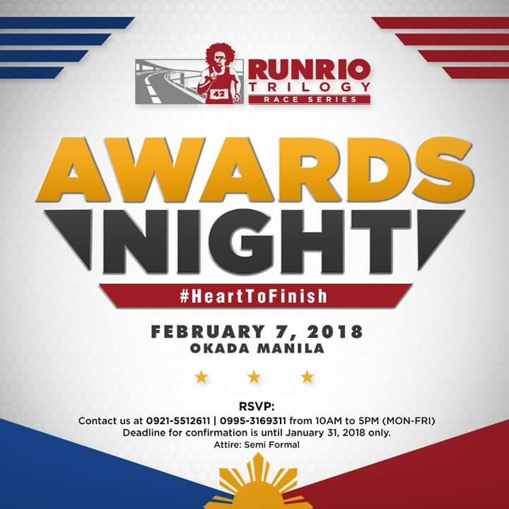 Runrio Trilogy 2017 Announces Details of Awards Night and Names of Awardees