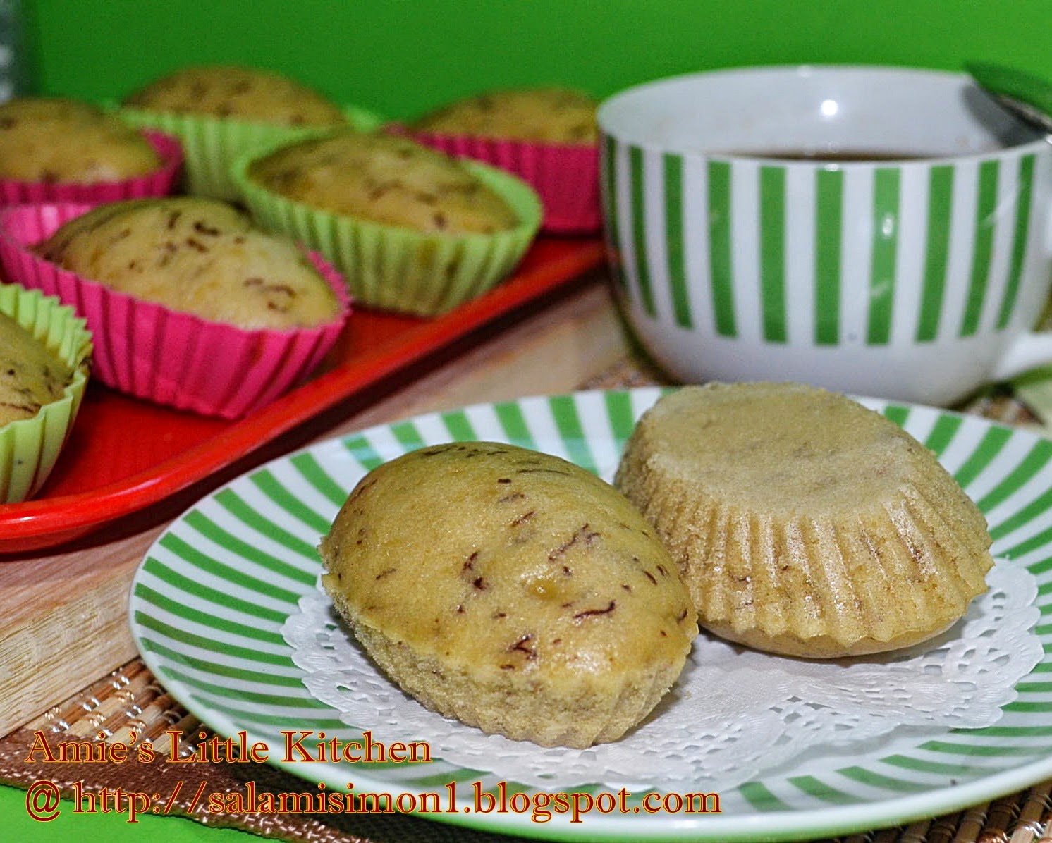 Apam Pisang Kukus - Amie's Little Kitchen
