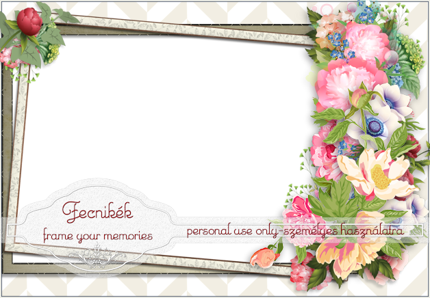 FECNIKÉK: ~~ Spring flower frame