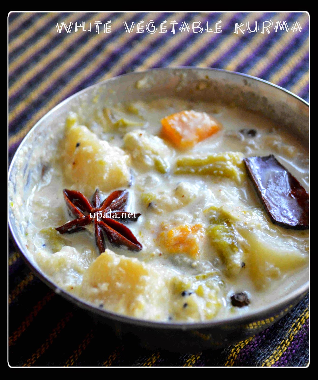 Upala: White vegetable kurma
