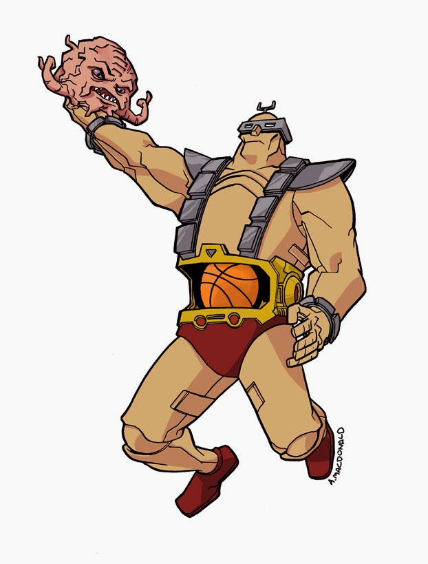'80s Cartoon Villains Posterized In Basketball Fan Art