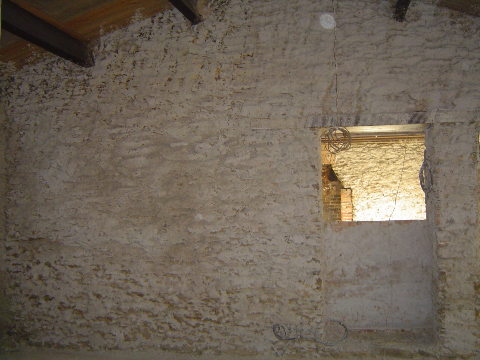 maison pré vert: Gobetis à la chaux