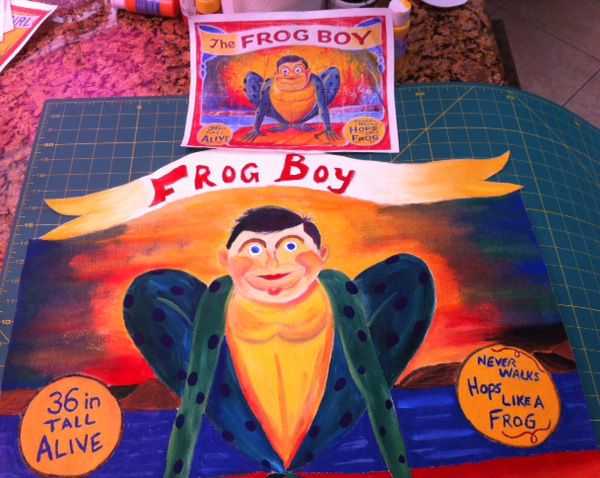 random ramblings: Side Show Banners - The Frog Boy