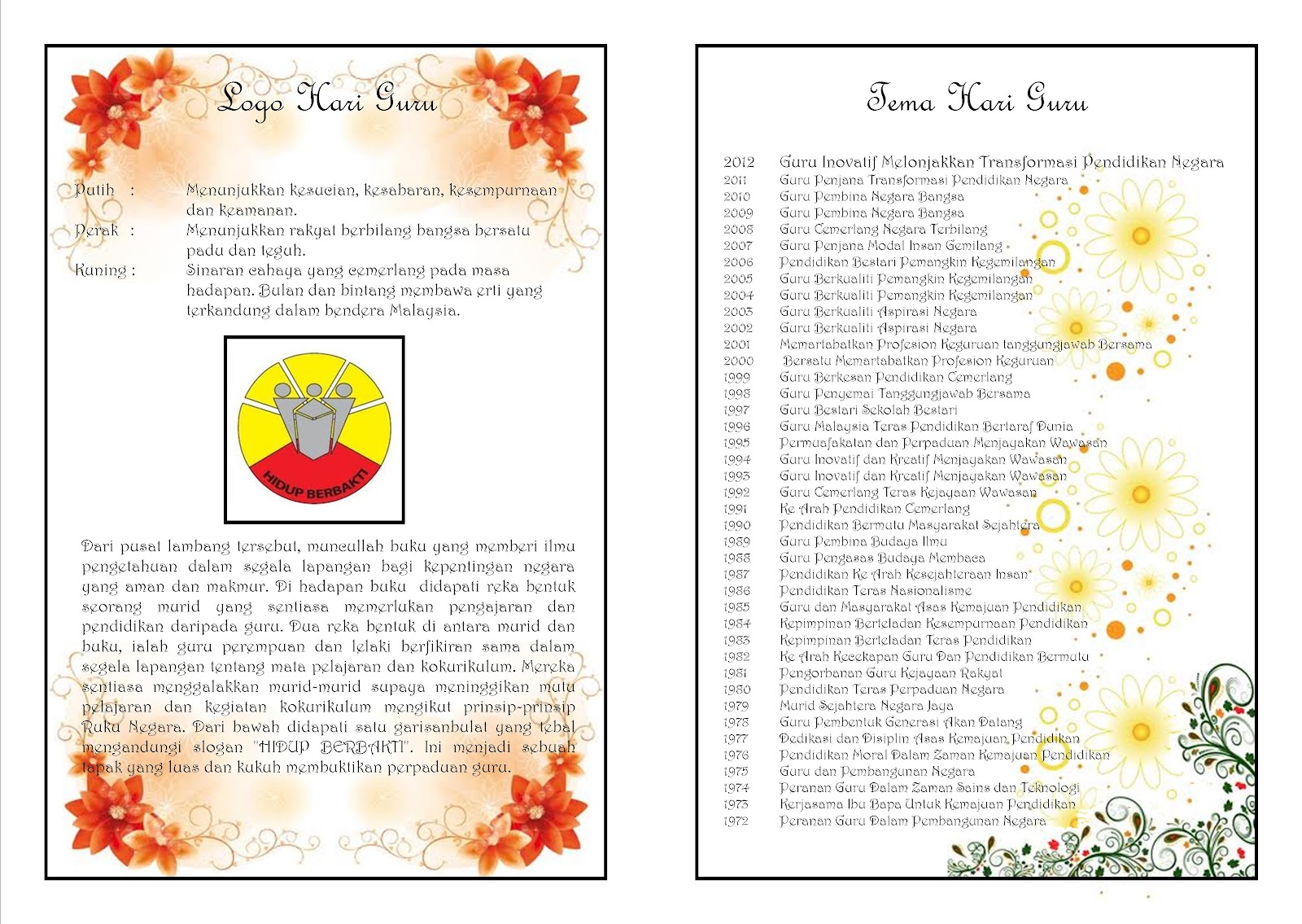 Muka Depan Buku Program - directoryhelper