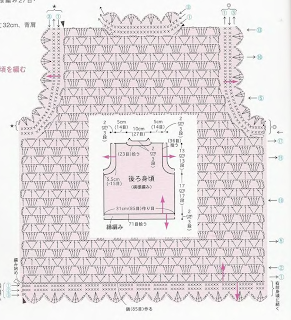 Ely Handmade: Vestă croşetată pentru copii - schiţă