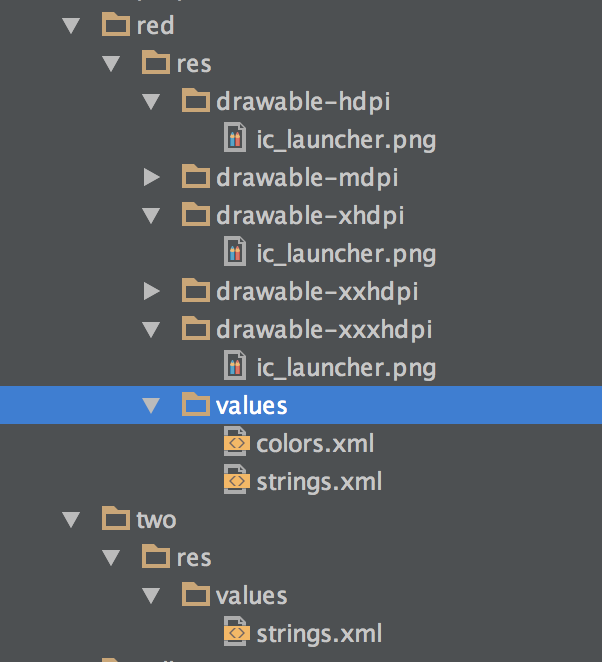PTR Android/Programming Blog: Build Variations using Gradle and Resource Folders