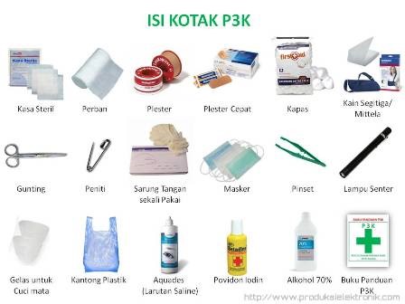 Isi Kotak P3K yang benar sesuai Undang-undang - Dokter Perusahaan ...
