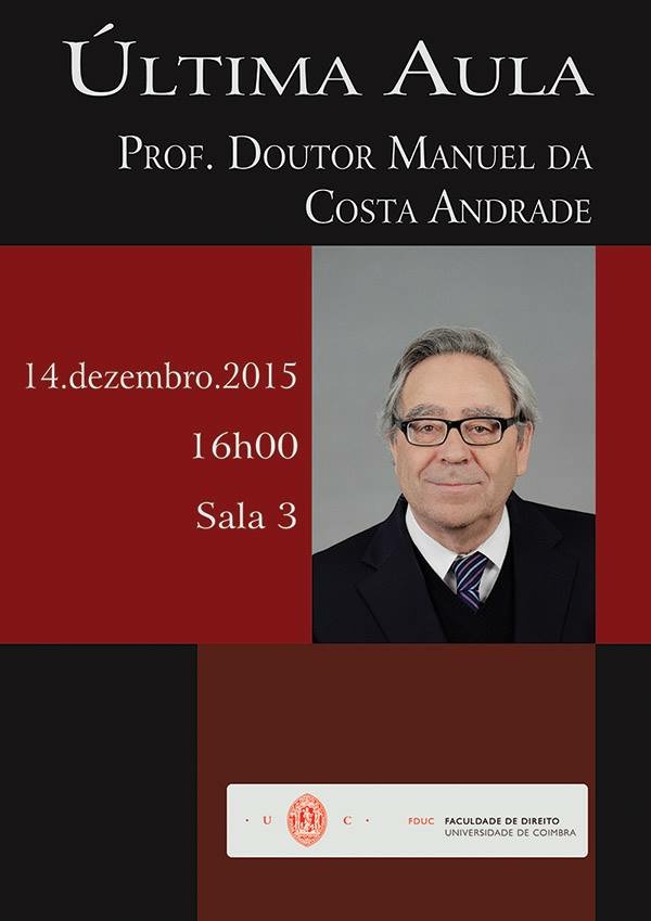 Das Ciências Forenses: Última Aula | Prof. Catedrátrico Manuel da Costa ...