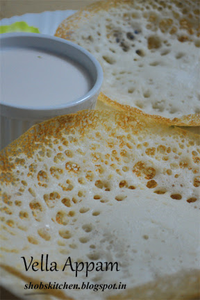 Vella Appam - ShobsKitchen