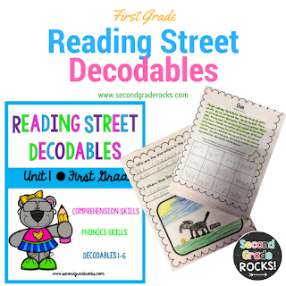 Reading Street Decodables for First Grade Unit 1 - Second Grade Rocks