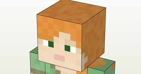 Minecraft: Alex Papercraft | Paperized Crafts