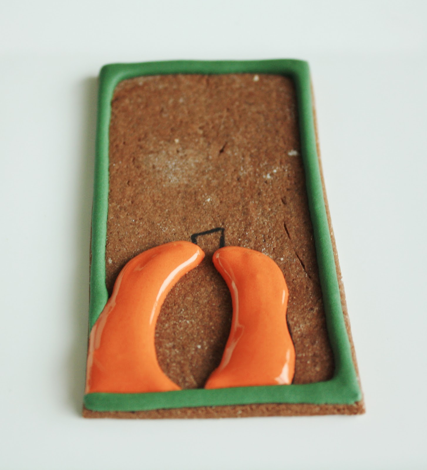 Pumpkin Name Card Cookies