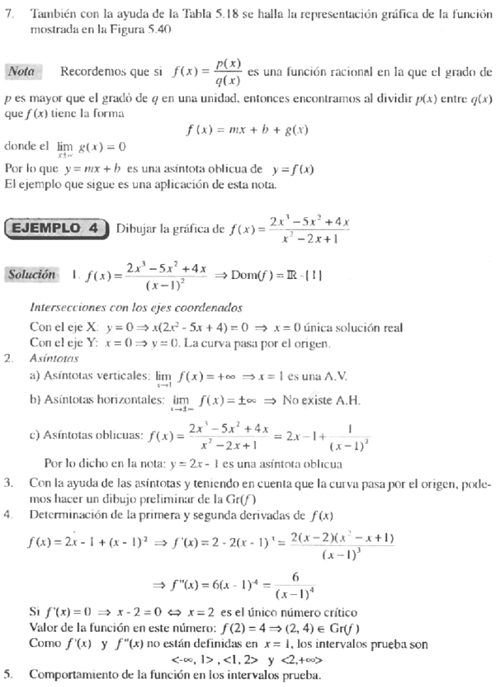 FUNCIONES RACIONALES EJEMPLOS Y EJERCICIOS RESUELTOS PDF