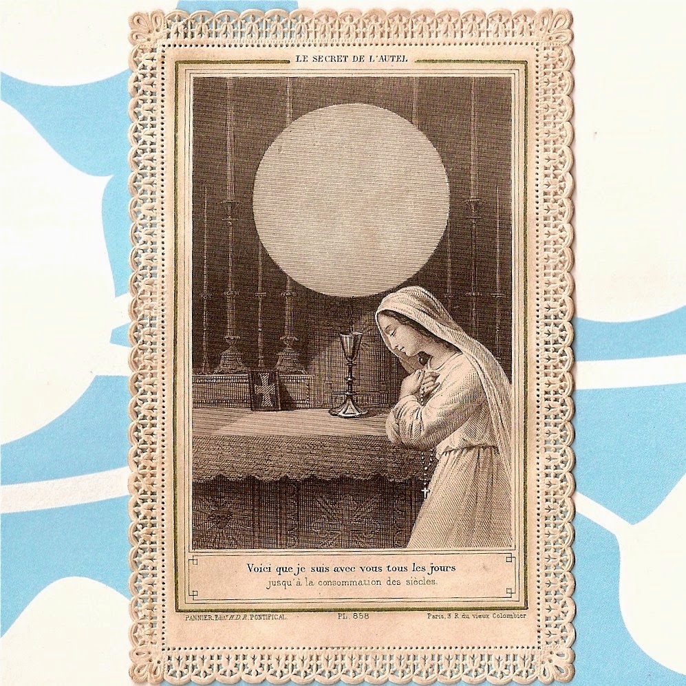 The Catholic Collector: Jesus in the Eucharist Holy Card and Craft