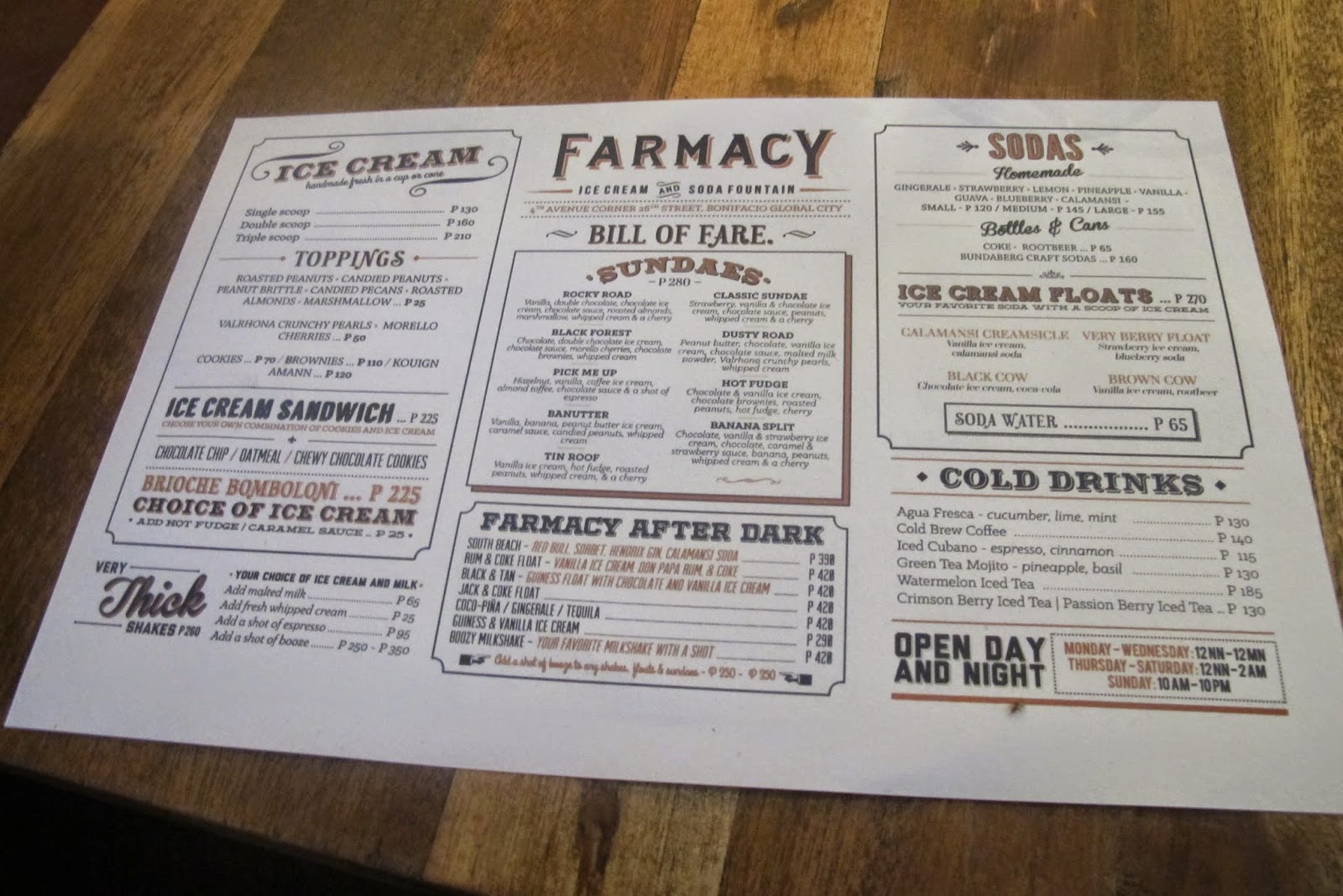 Kain Manila: Farmacy Ice Cream and Soda Fountain