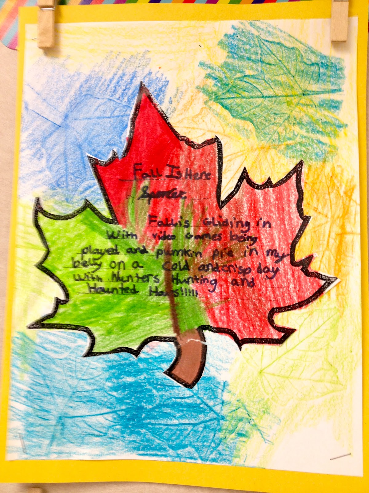 the ART of learning: Leaf Poems and Scenic Fall Drives