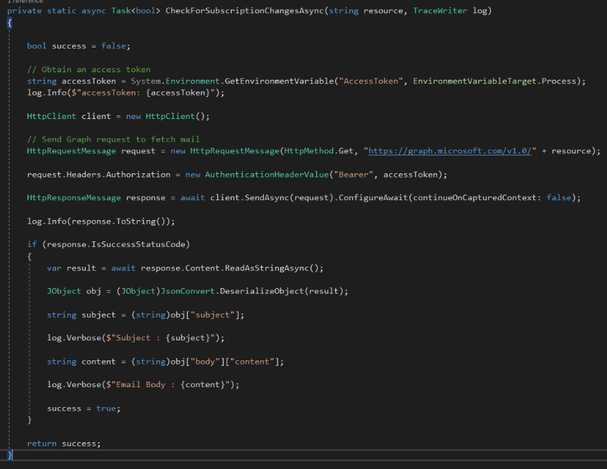 Hansamali Gamage: .NET Core app that talks with Graph API and Azure functions
