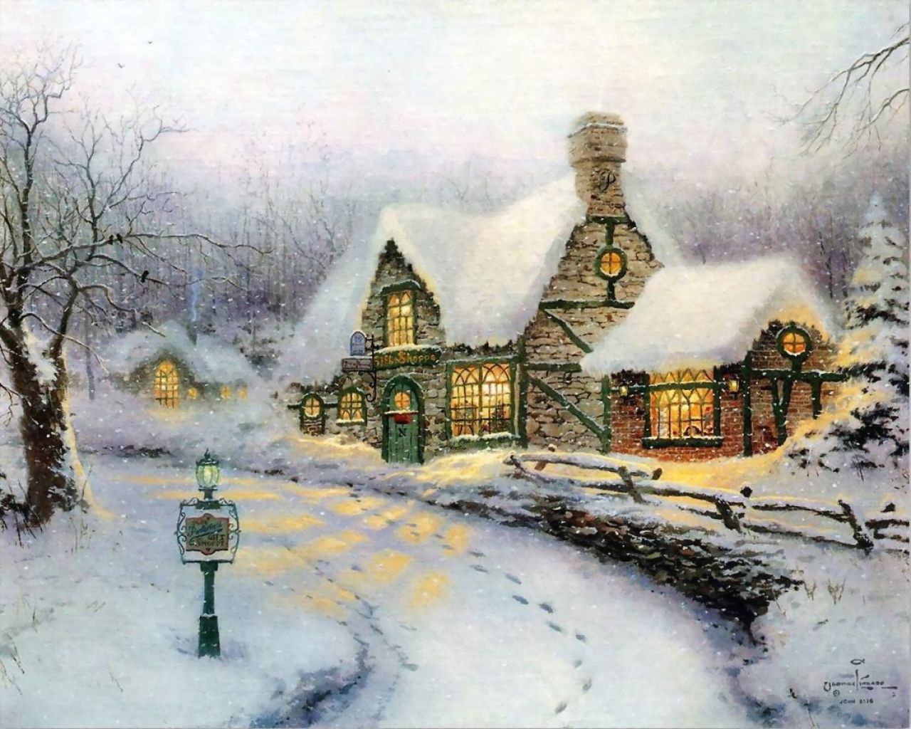 Selección de Paisajes variados de Thomas Kinkade