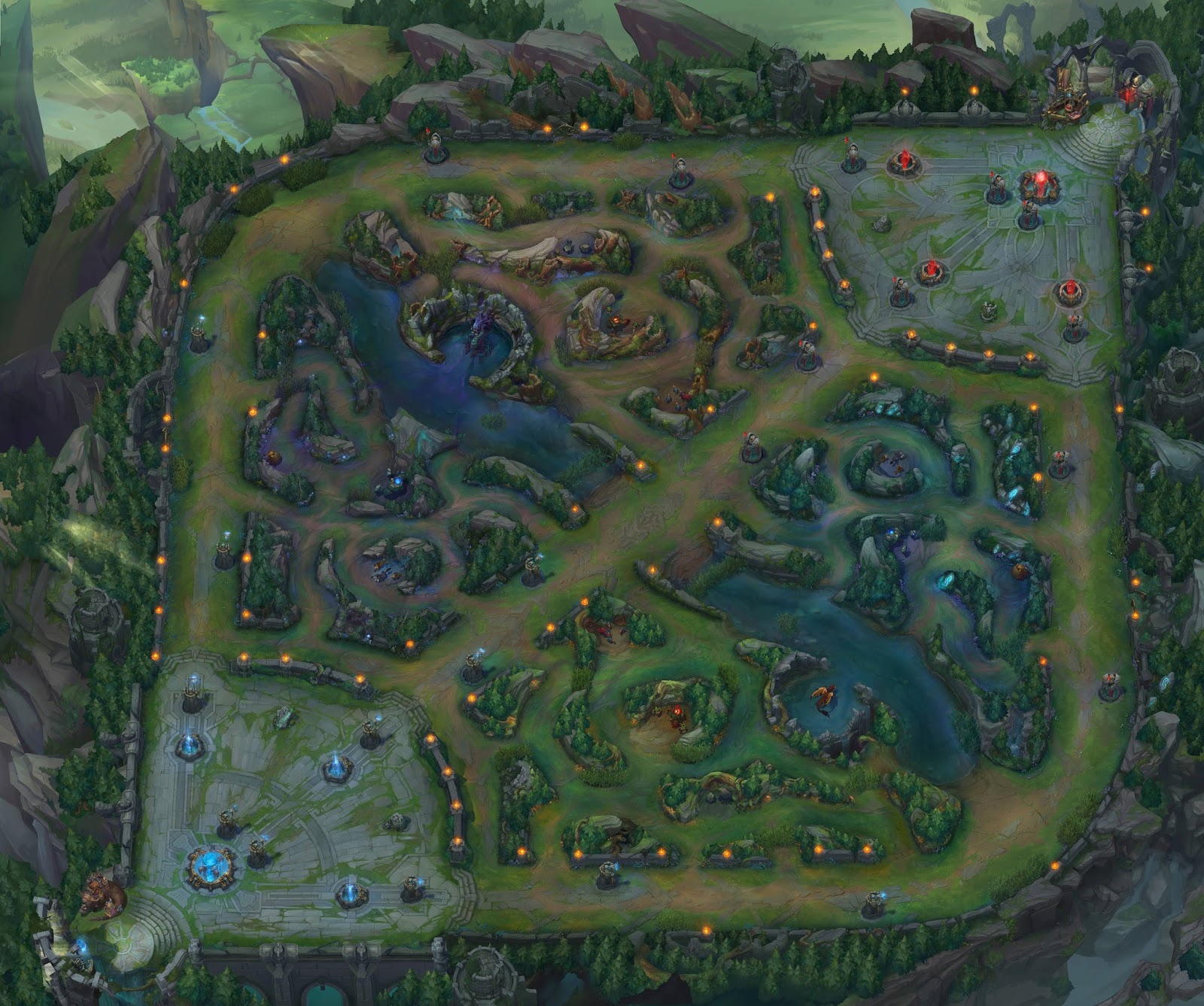 League of legends: Mapas del juego.