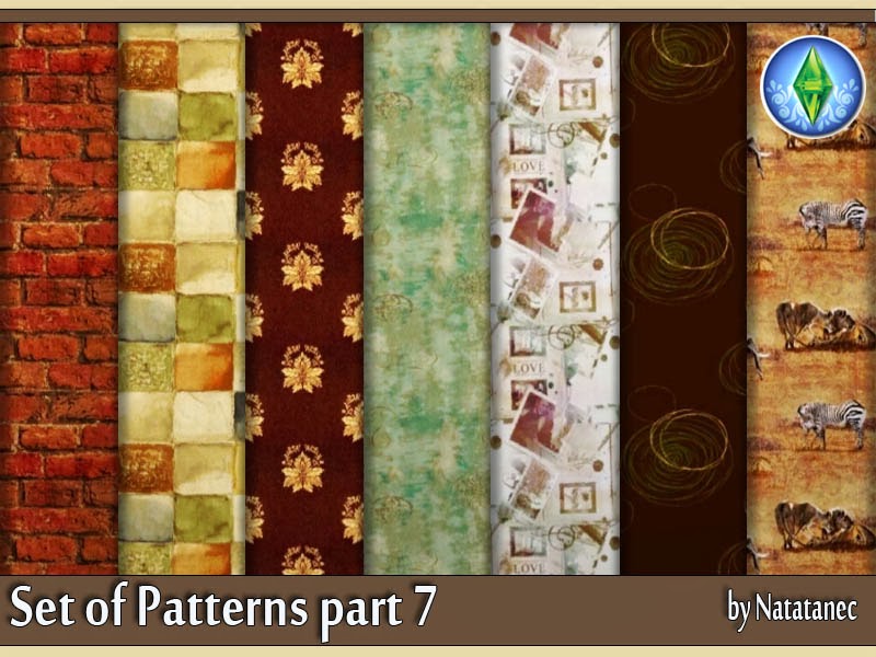 Corporation "SimsStroy": The Sims 3. Set of Patterns part 7.