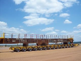 modular trailer: SPMT(selp propelled modular transporter)