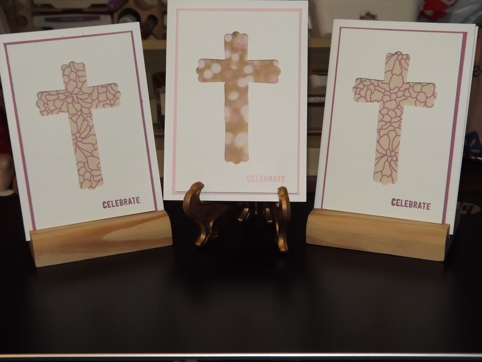 Nanny's Pansy Patch: Easter Cross Card