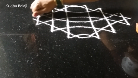 Side kolam designs step by step images