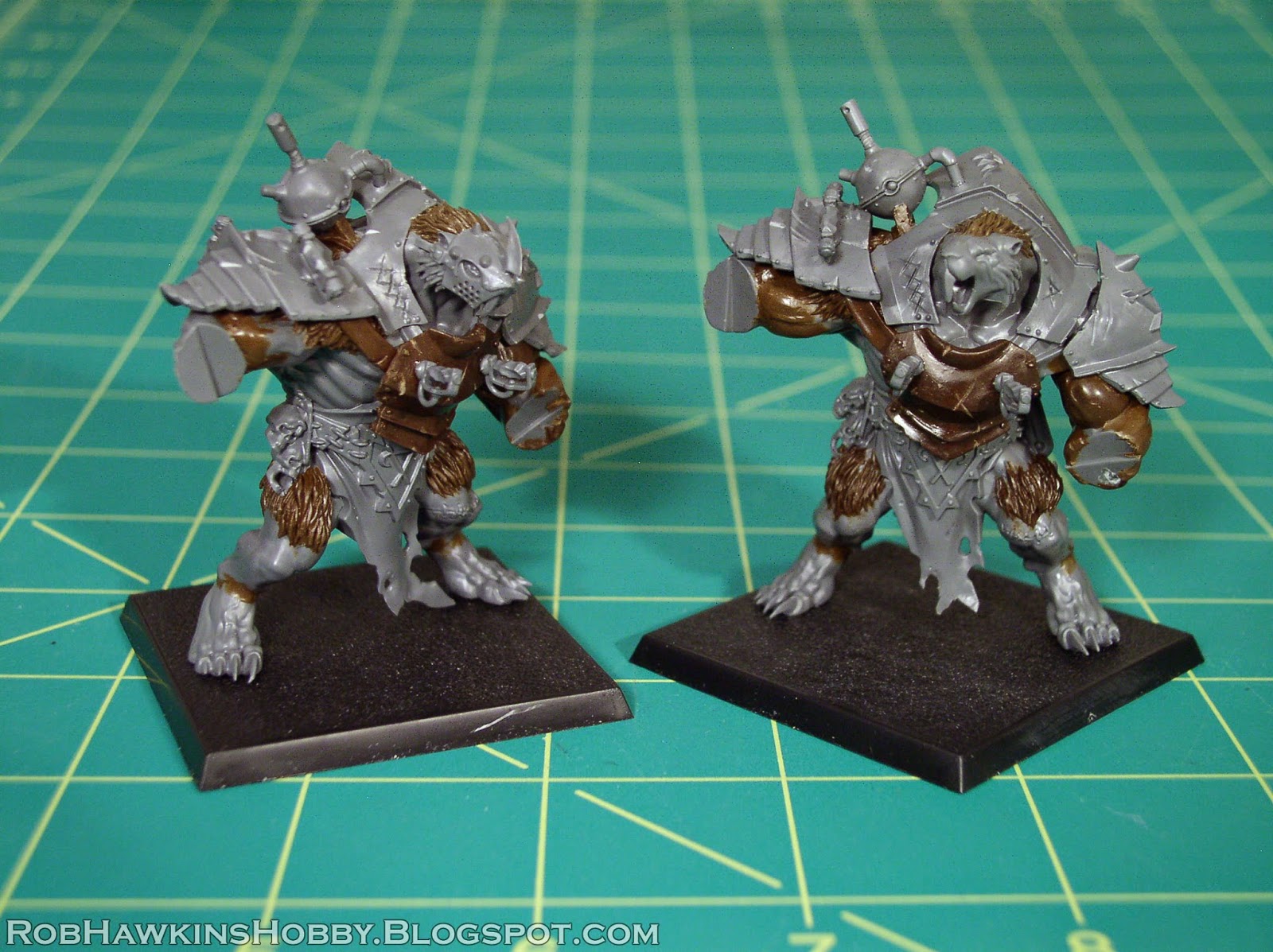 Rob Hawkins Hobby: Skaven Stormfiends: Armoring Up