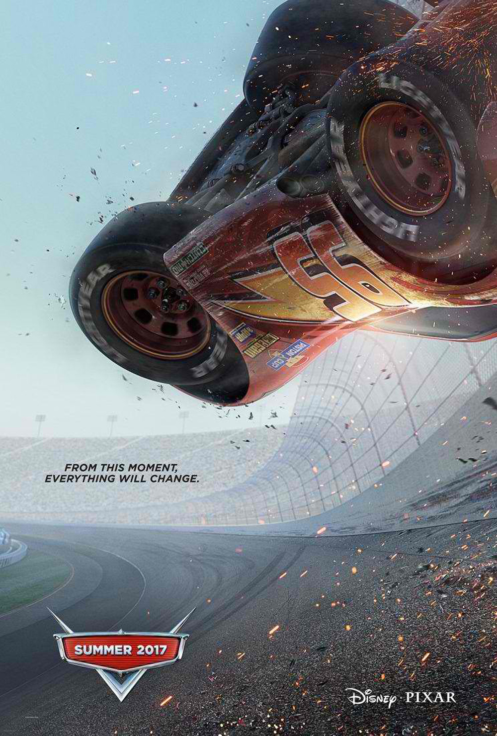 'Cars 3' Teaser Posters Further Emphasize McQueen's Touted Downfall