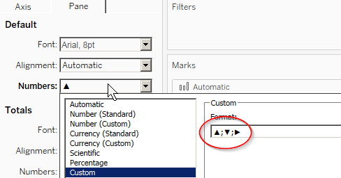 Vizible Difference: Adding Arrows by Custom Number Formatting
