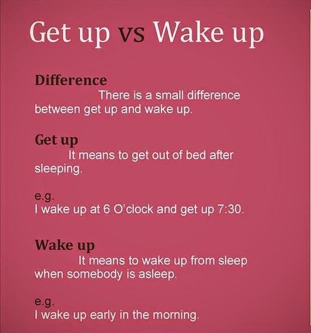Bakker Idiomas: Diferença entre Get Up e Wake Up