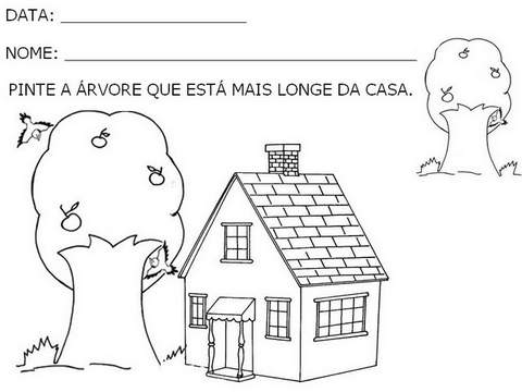 Conceitos de Perto e Longe. - Aprender e Brincar