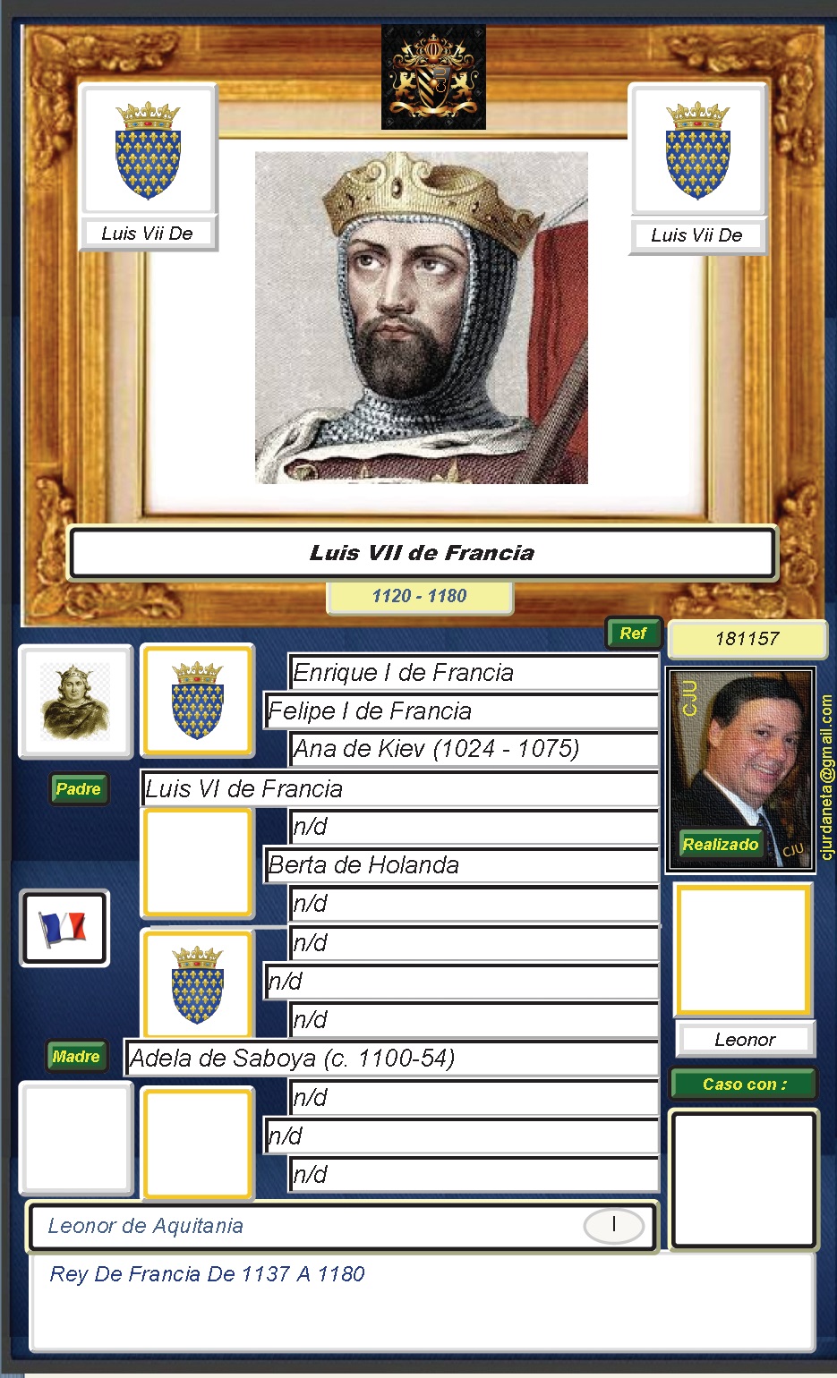 FAMILIA #URDANETA Y SUS PARIENTES #GENEALOGIA #GENEALOGY: Luis VII de ...