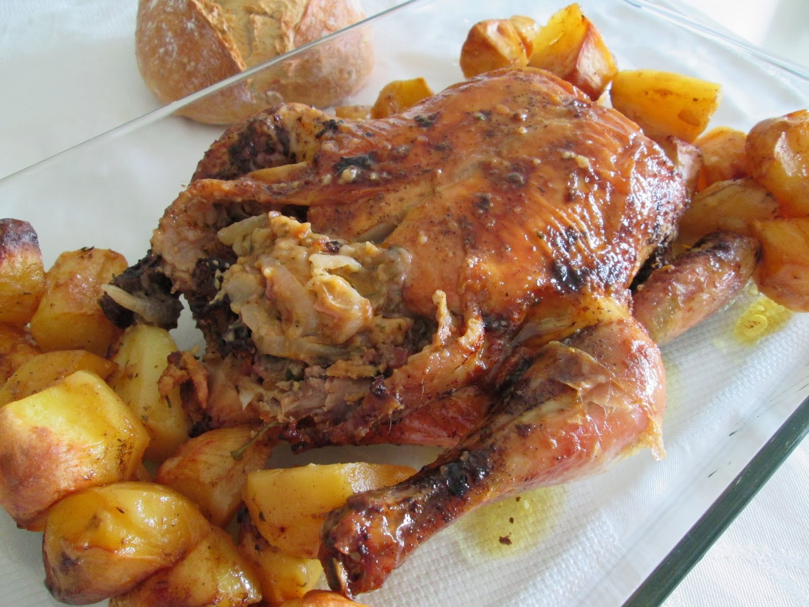 Frango Recheado com Alheira - Colher de Pau e Salto Alto