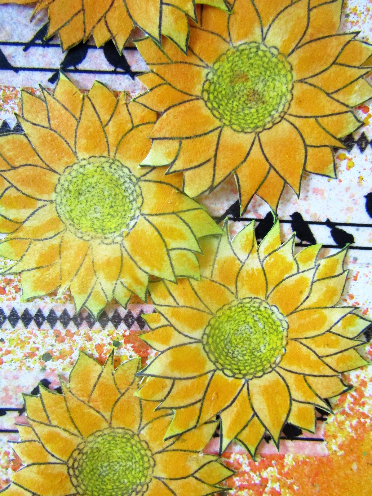 The Artistic Stamper Creative Team Blog: Sunflower Card by Gemma