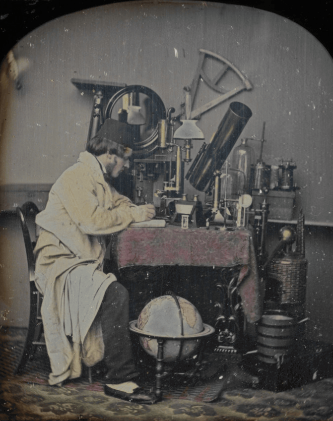 Animated hand-colored stereoscopic daguerreotype portrait of a ...