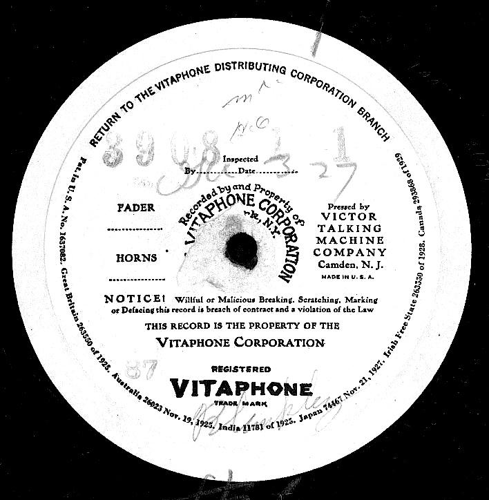 Kirkham A Movie A Day: TCM FF: 90th Anniversary of Vitaphone