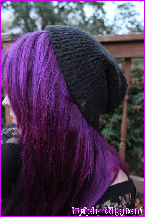 Pelo Emo: Pelo Morado | Emo Agosto 2014