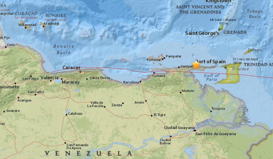 Sciency Thoughts: Magnitude 5.1 Earthquake on the Paria Peninsula ...
