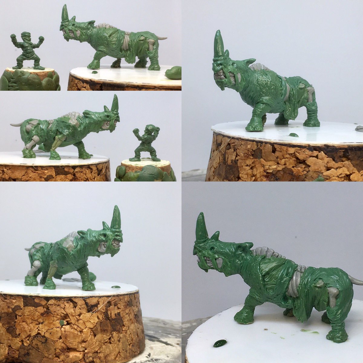 Wargame News and Terrain: Bears Head Miniatures: New Undead Rhino Previewed