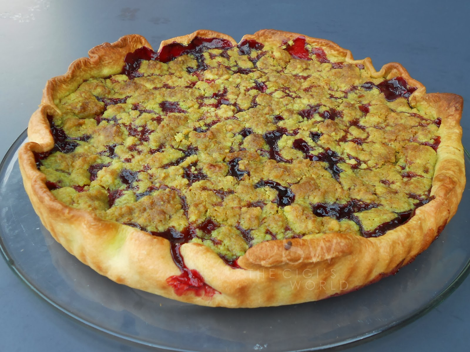 Cigi's World: tarte crumble aux fruits rouges et crumble à la pâte de ...