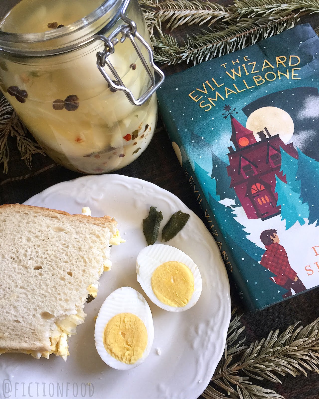 Fiction-Food Café: Pickled Eggs & Egg Sandwich | The Evil Wizard Smallbone
