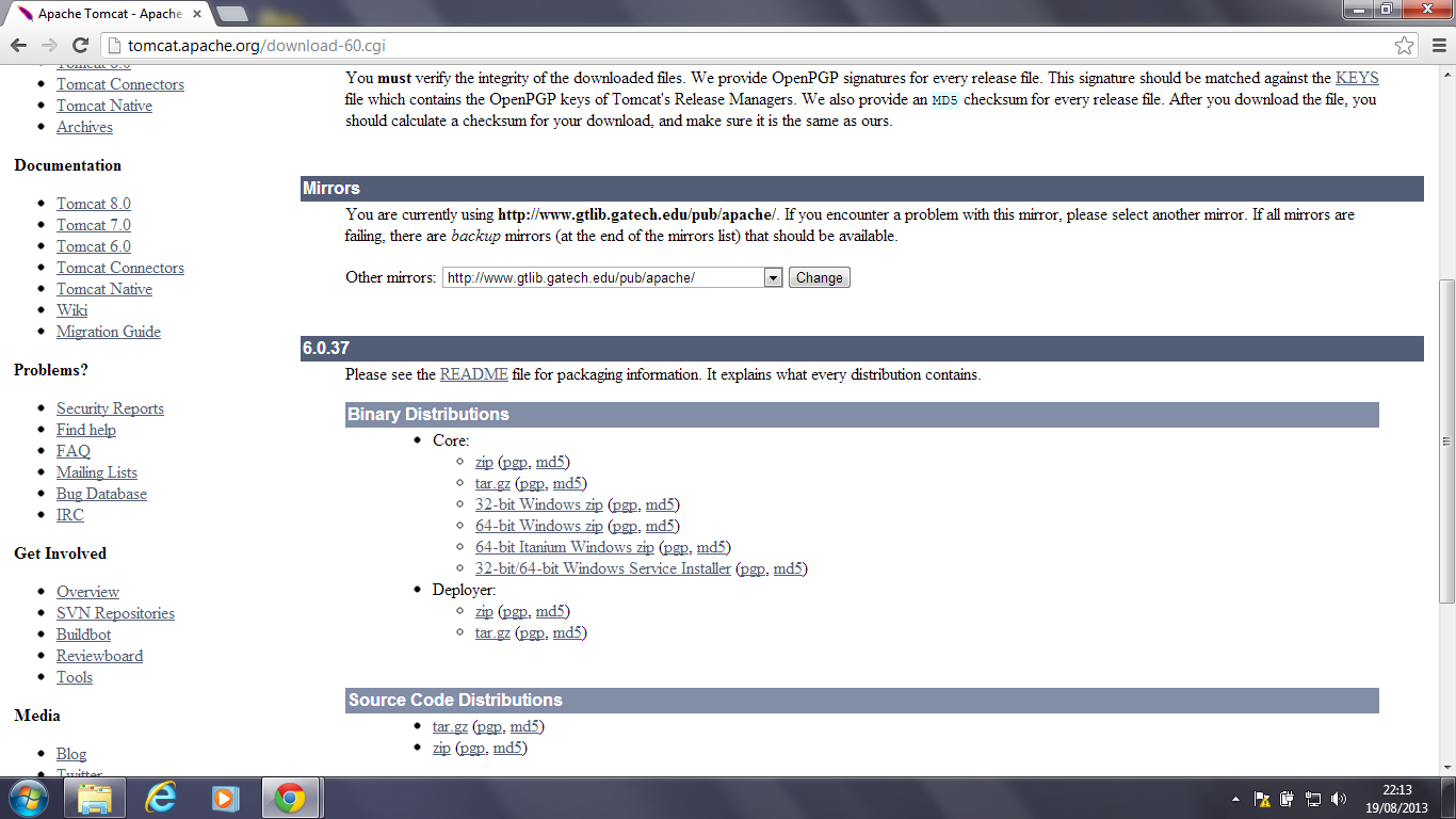 Techno Solutions: Tomcat server setup on windows Techno Solutions: Tomcat server setup on windows