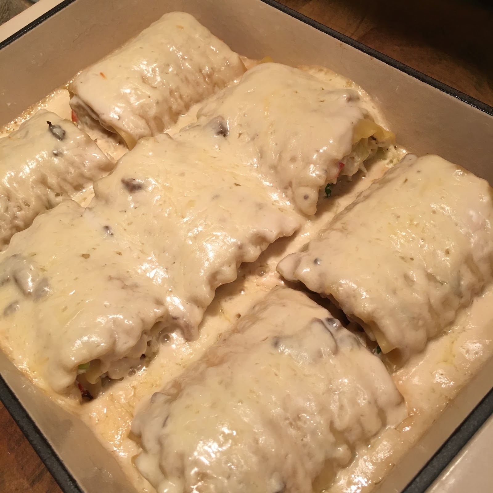 The Swedish Chef: Crab Stuffed Pasta Rolls