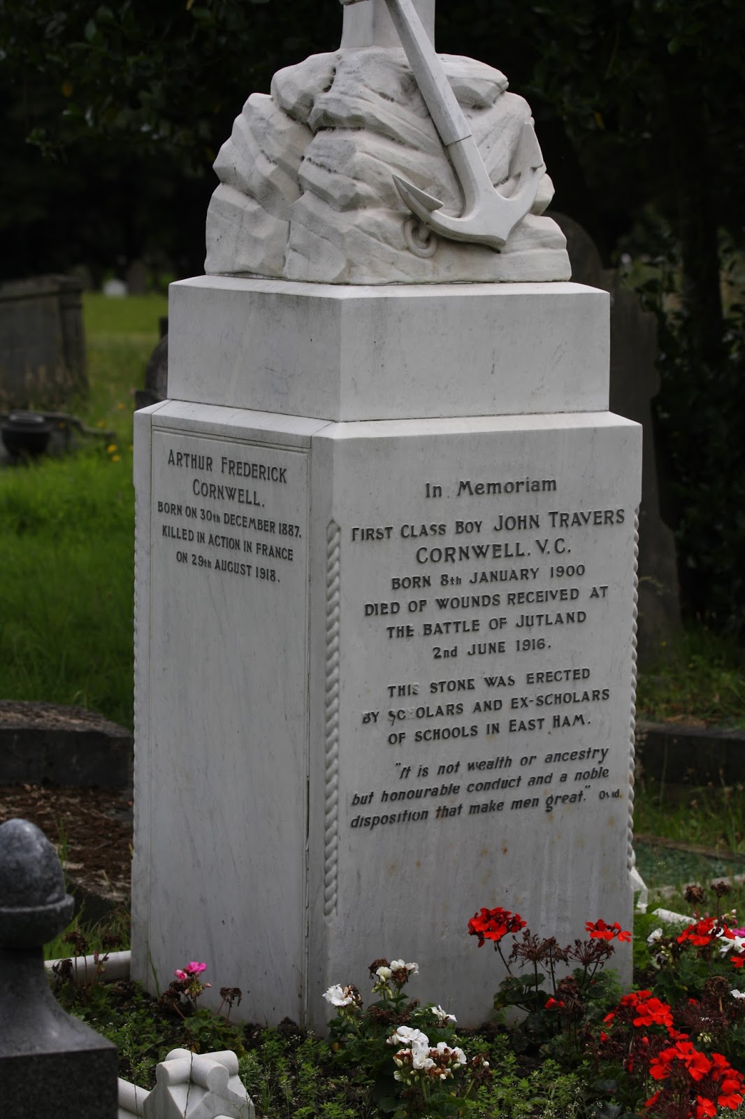 London Grave of Jack Cornwell VC receives Protected Status
